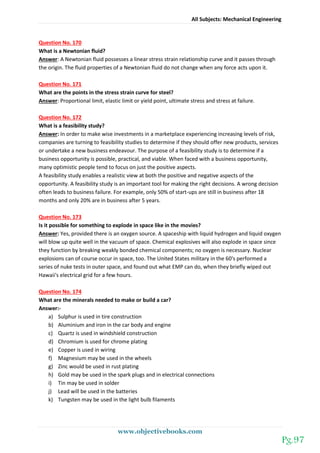 Technical interview mechanical engineering objective book | PDF