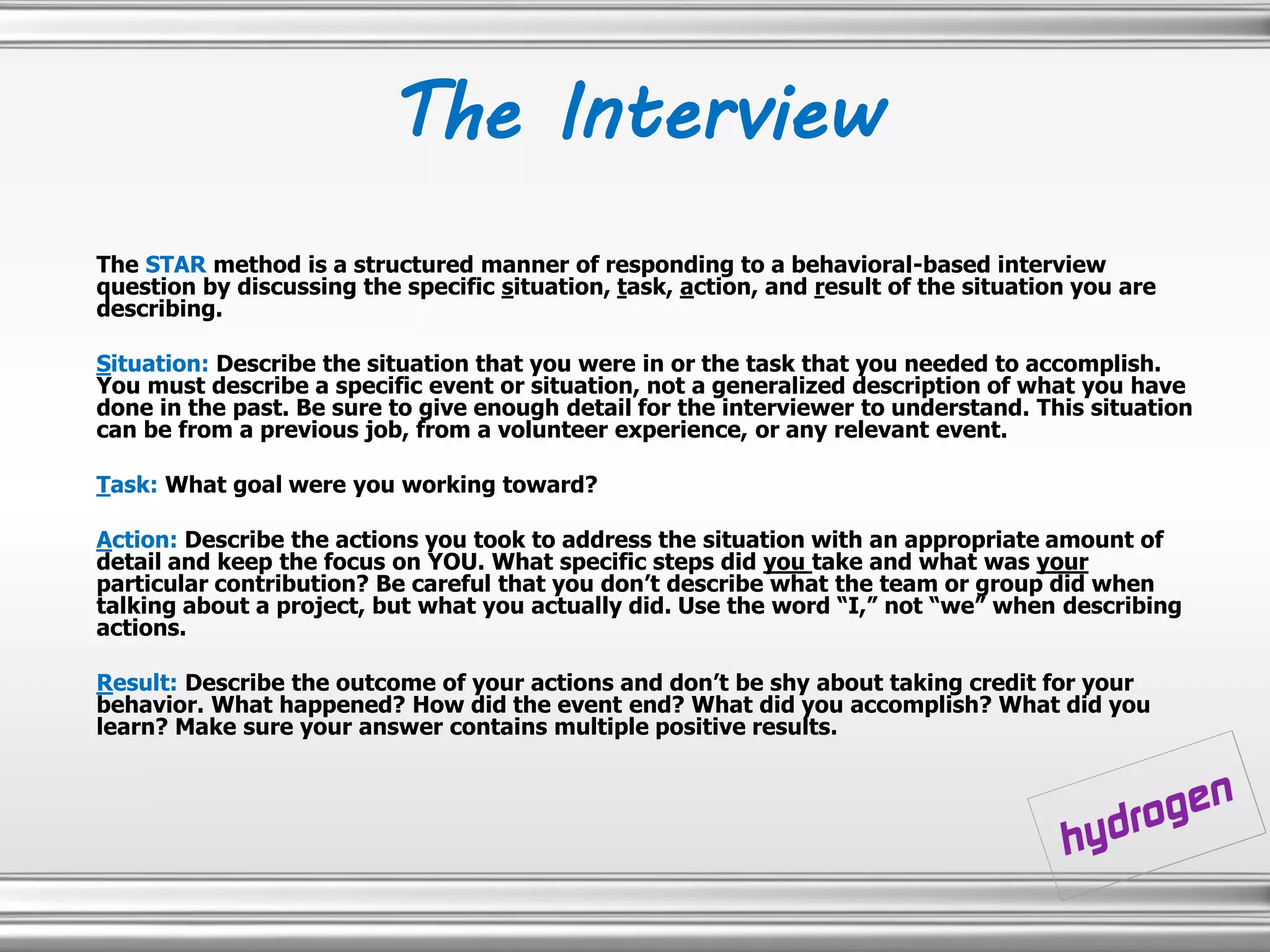 How to ace your technical interview | PPT