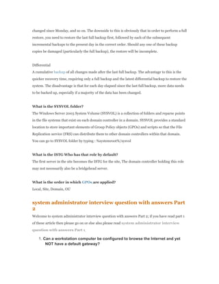 Technical interview questions -networking | PDF