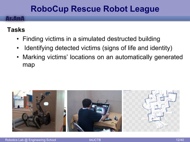 Technical Introduction to AriAnA Rescue Robot Team | PPT