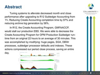 Technical Modifications to Compress Period End Close - R12.1.3 | PDF