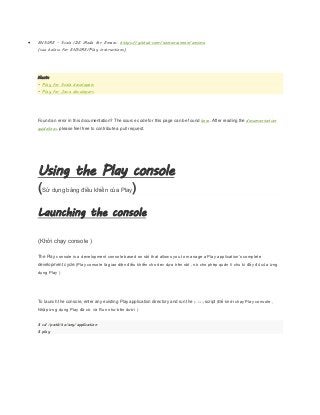 Technical note playframework_documentation_getting started_vn