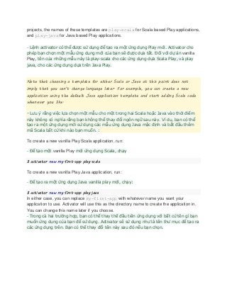 Technical note playframework_documentation_getting started_vn