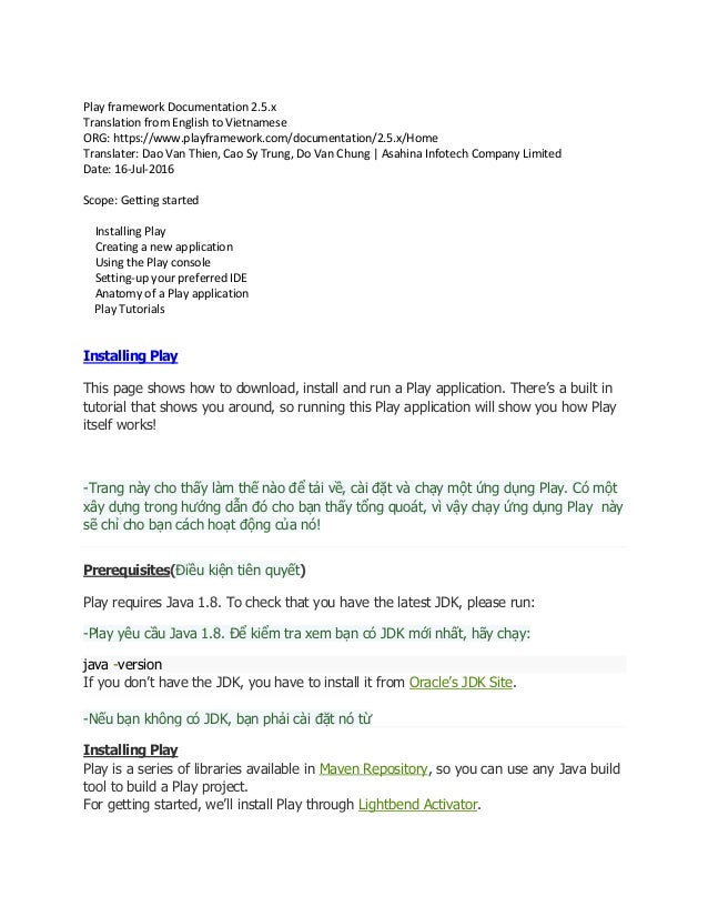 Technical note playframework_documentation_getting started_vn
