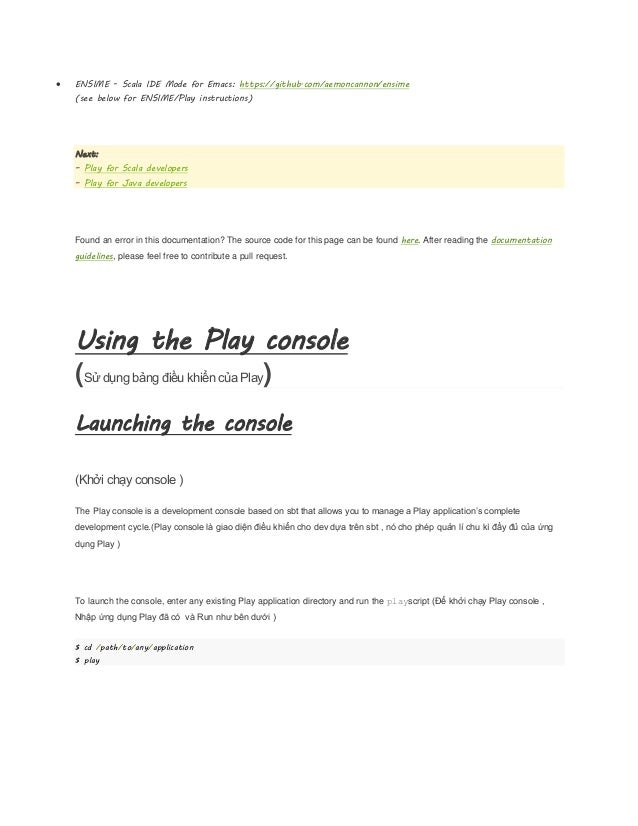 Technical note playframework_documentation_getting started_vn