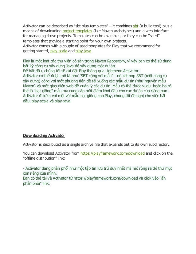 Technical note playframework_documentation_getting started_vn