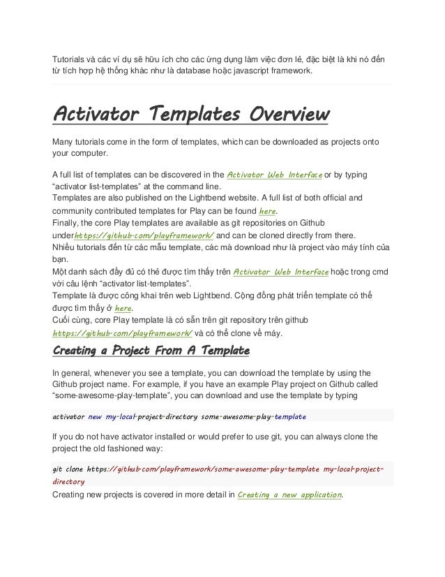 Technical note playframework_documentation_getting started_vn