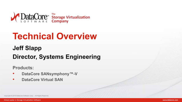 DataCore Technology Overview | PPTX | Computer Software and Applications | Computing
