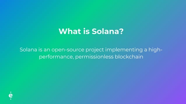Technical Overview of Solana.pptx | Databases | Computer Software and Applications