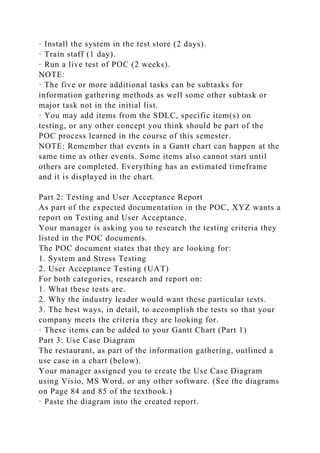 Technical Paper Proof of Concept (POC)Due Week 10 and worth 230.docx