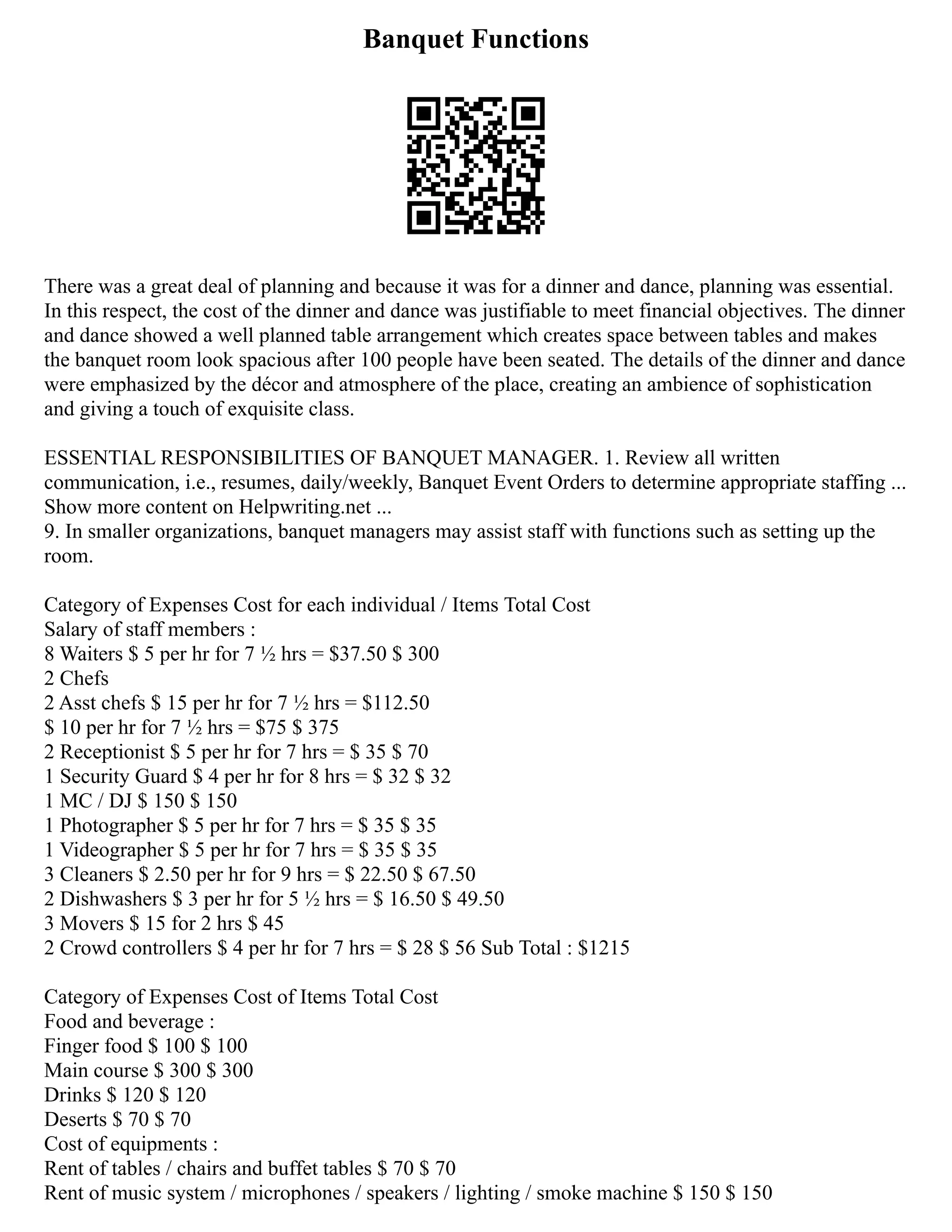 Technical Paragraph Writing Examples. 8 Great Technic | PDF