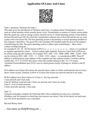Technical Paragraph Writing Examples. 8 Great Technic | PDF