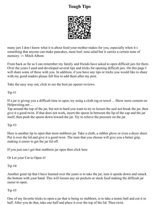 Technical Paragraph Writing Examples. 8 Great Technic | PDF