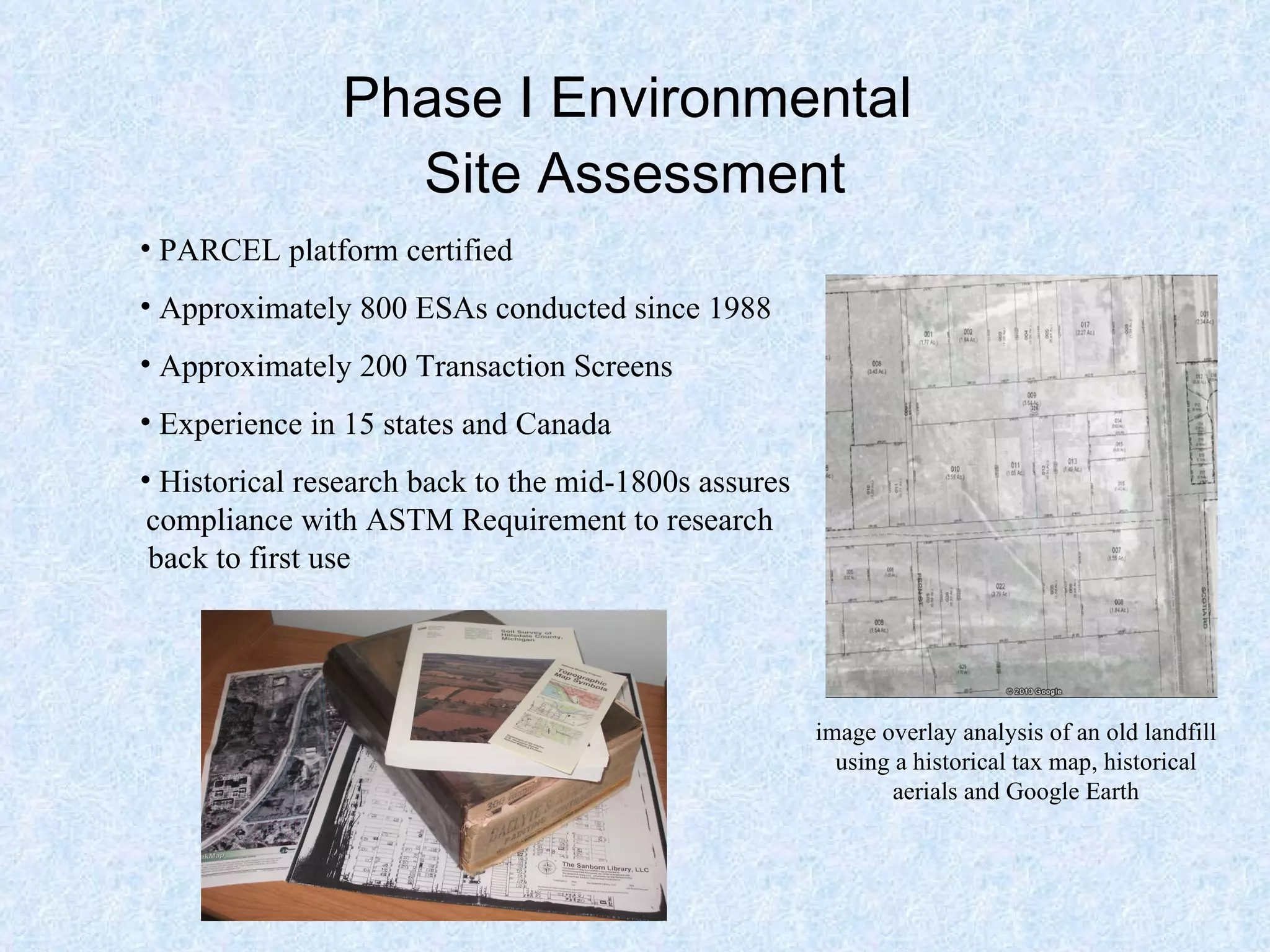 Technical Portfolio - Environmental Assessment | PPT