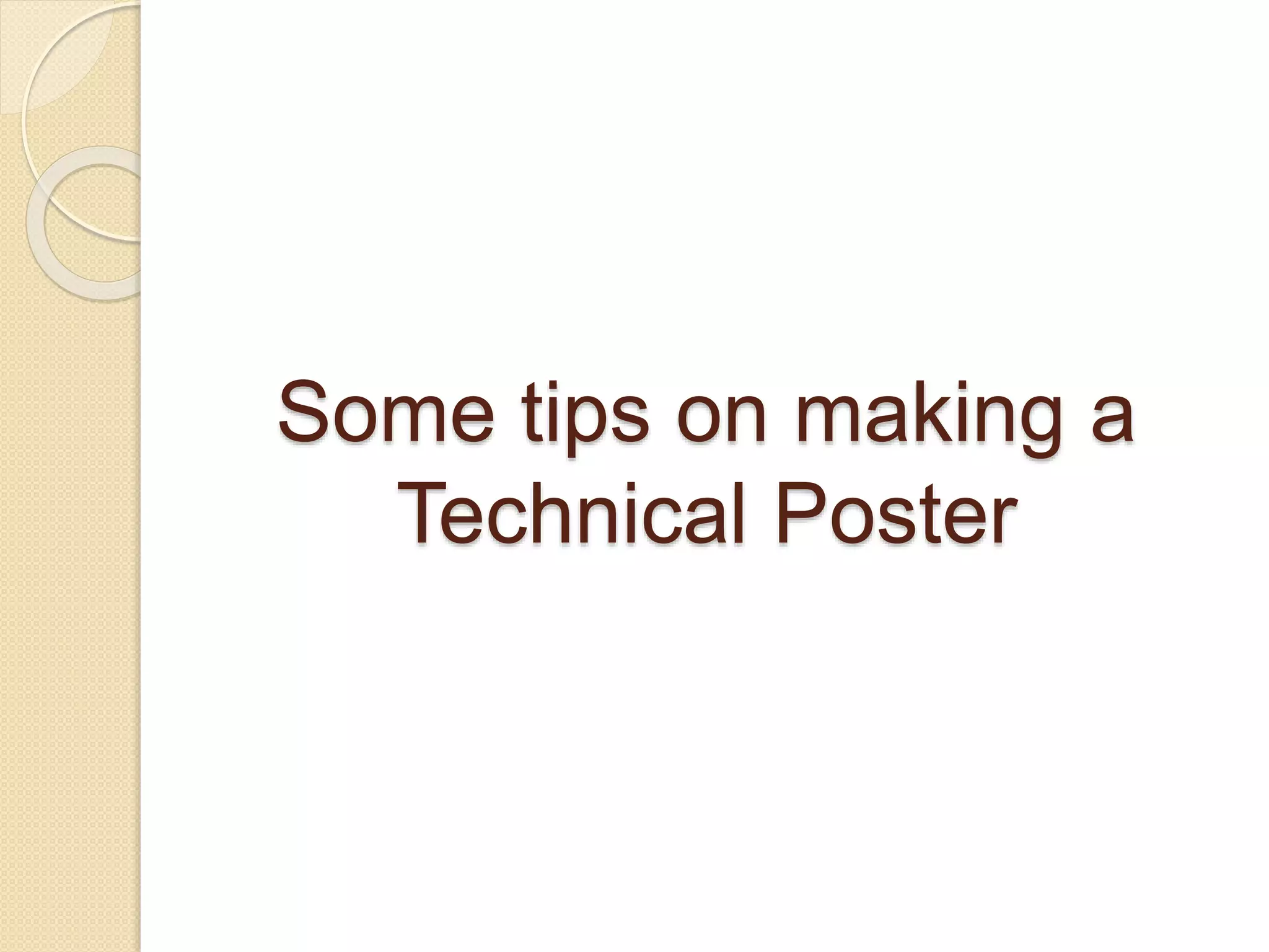 Technical poster | PPTX