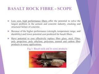 basalt rock fibre | PPTX