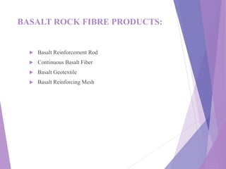 basalt rock fibre | PPTX
