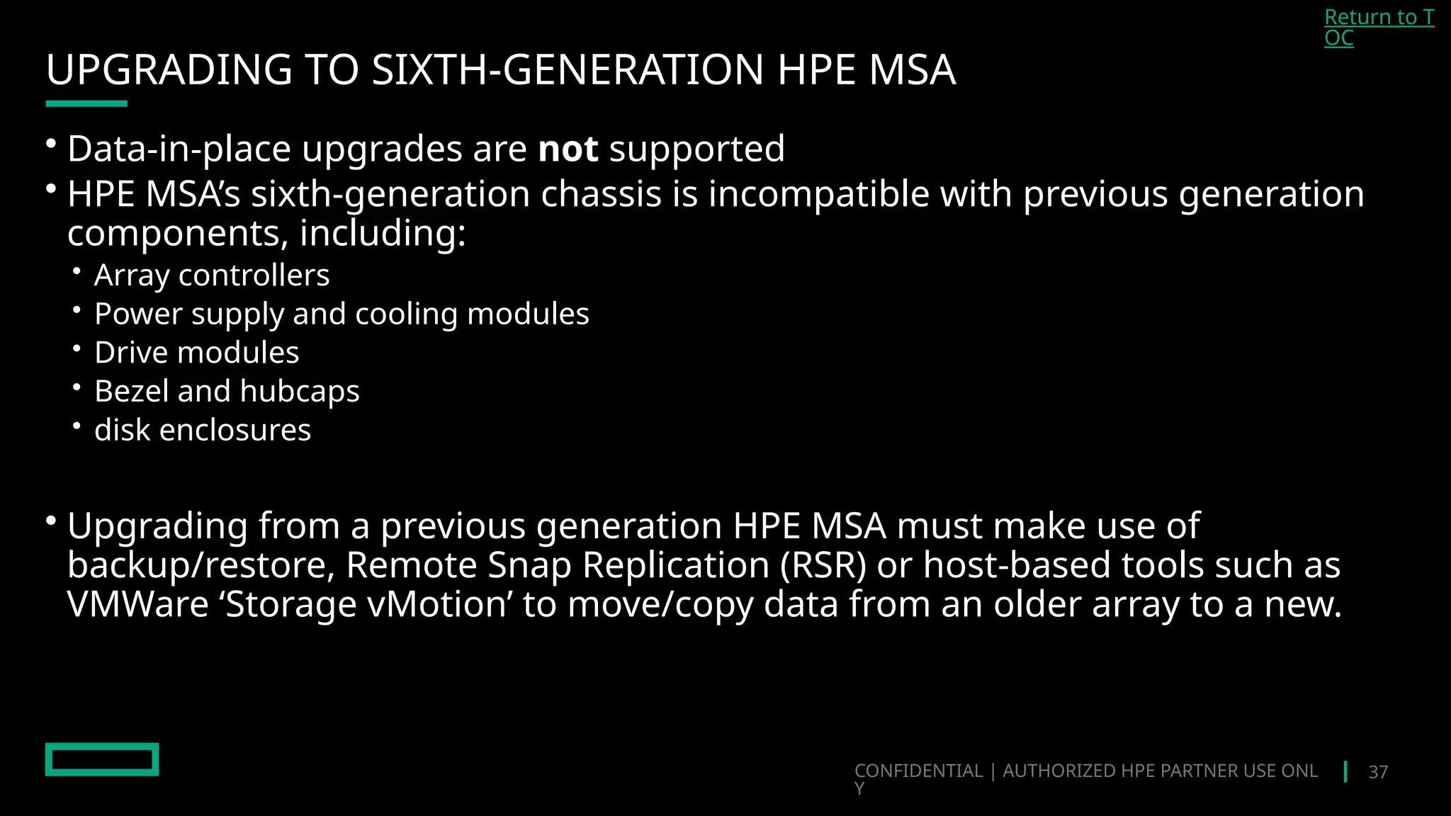 Technical Presentation - HPE MSA Gen6 Storage - Master Deck.PPTX
