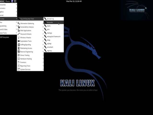 kali linux Presentaion | PPT