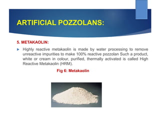 Concrete mineral admixtures | PPTX