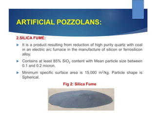 Concrete mineral admixtures | PPTX