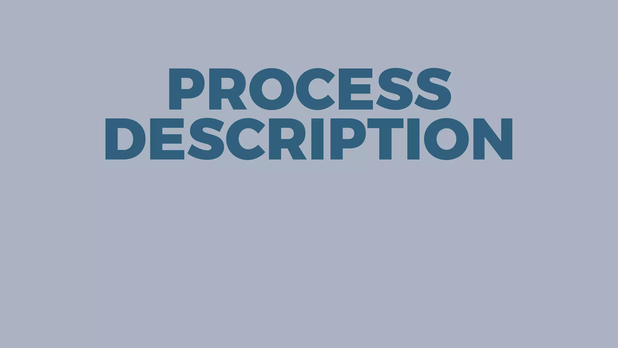Technical Process Descriptions | PDF