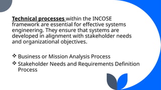 Technical Processes systems engineering from INCOE | PPT