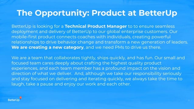 BetterUp: Technical Product Manager | PPT