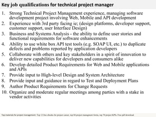Technical project manager | PPTX