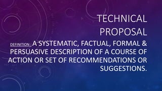 Technical proposal | PPTX