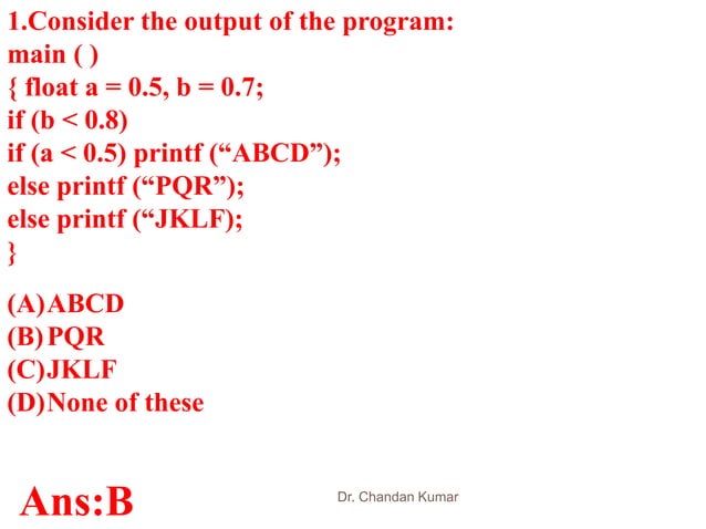 Technical questions for interview c programming | PPTX