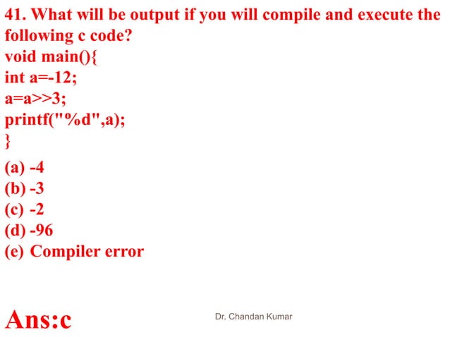 Technical questions for interview c programming | PPTX