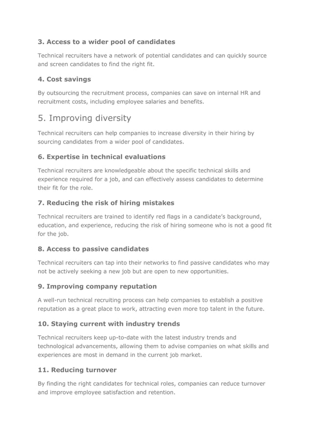 Technical Recruiting For Dummies: Attracting The Top Talent | PDF