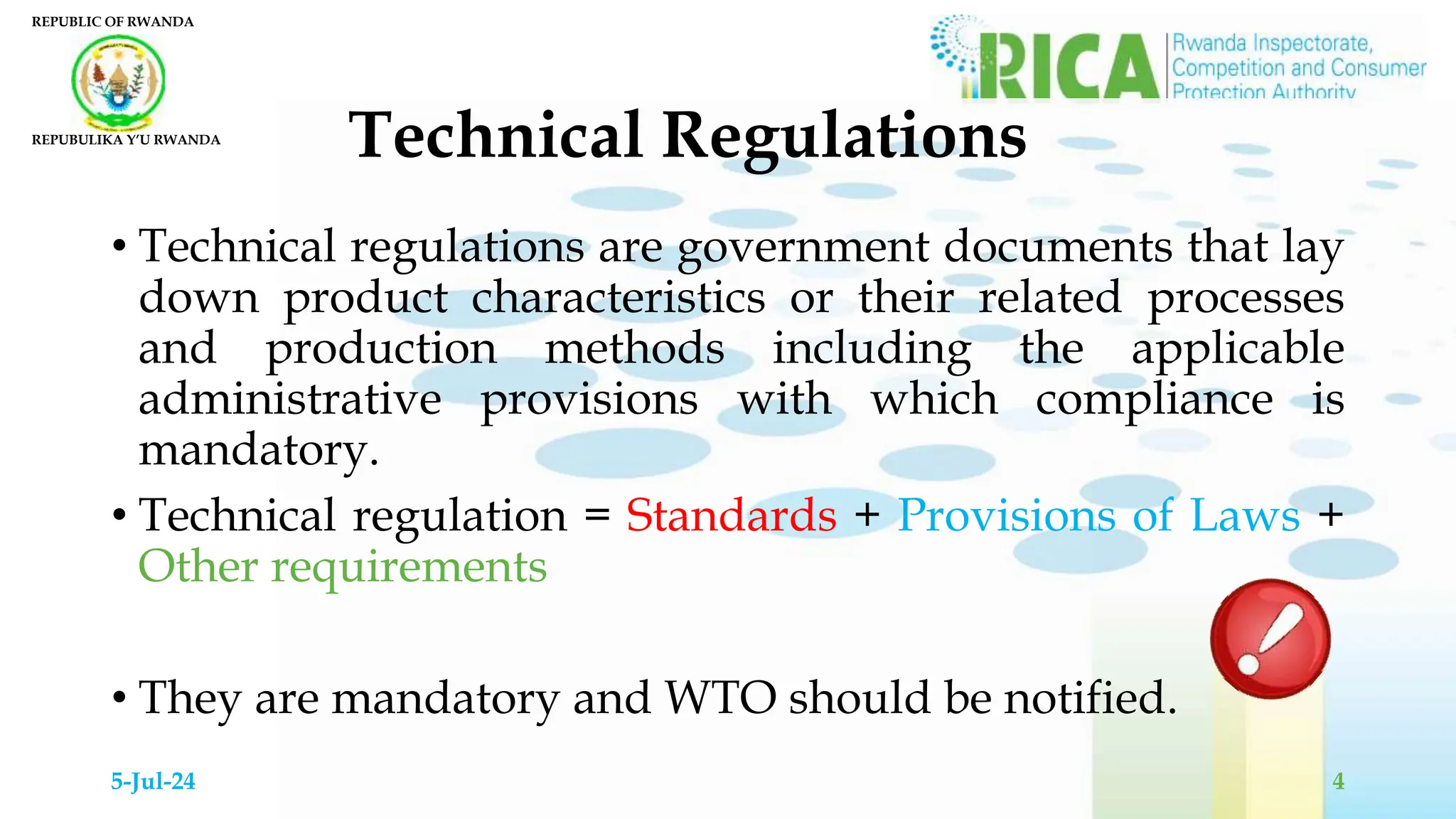 Technical Regulations and guidances.ppts