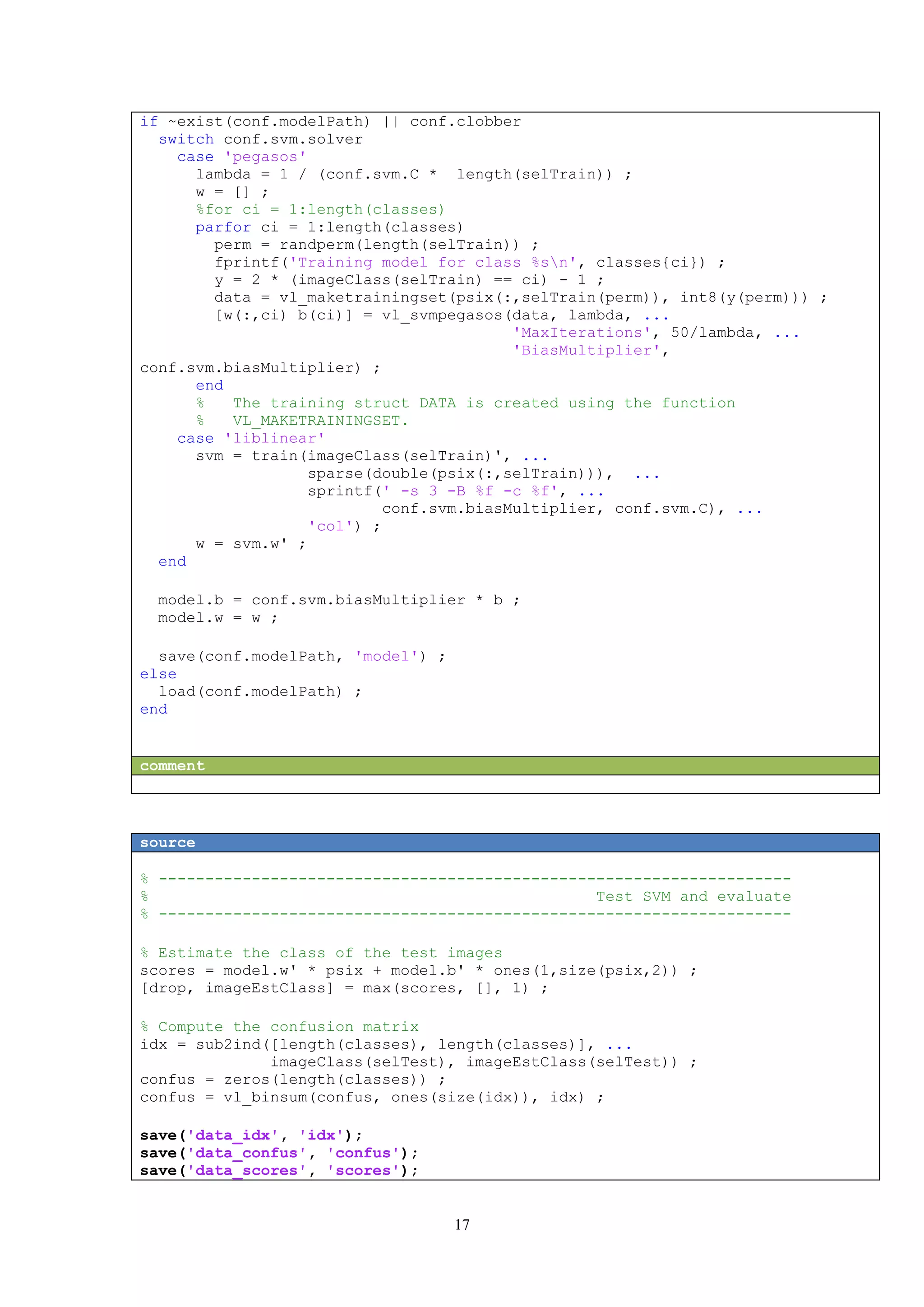 VLFeat SIFT MATLAB application 테크니컬 리포트 | PDF