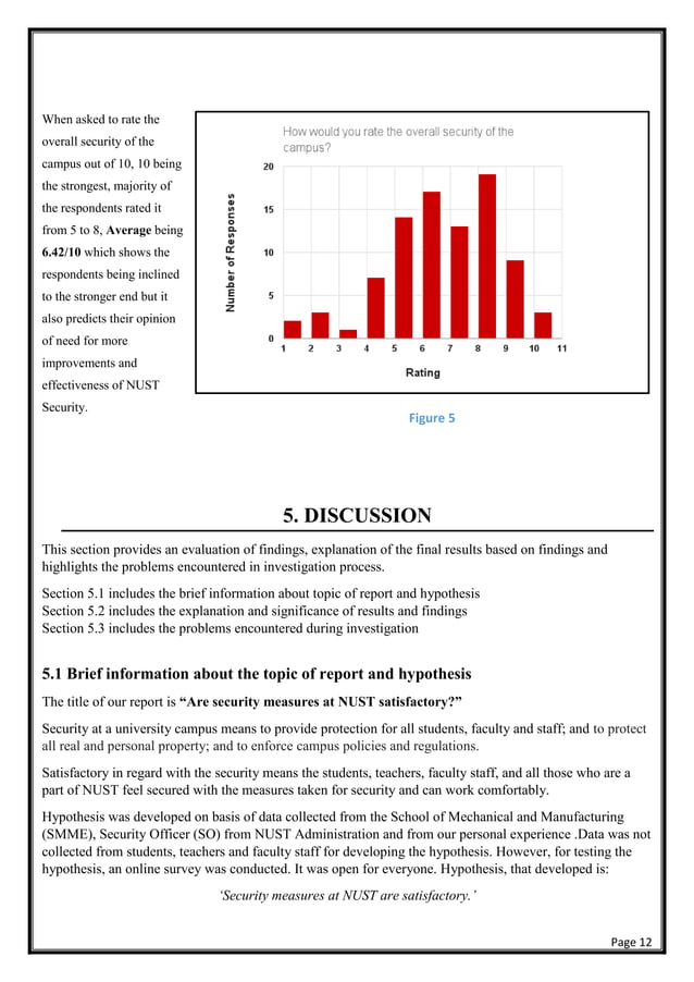 SECURITY AT NUST H12 ISLAMABAD | PDF