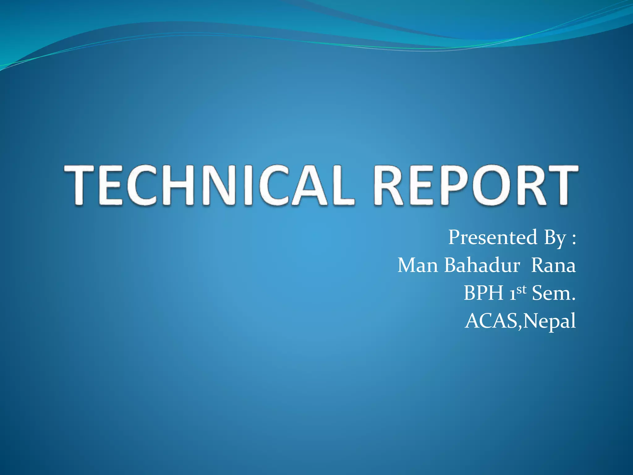 Technical report | PPTX