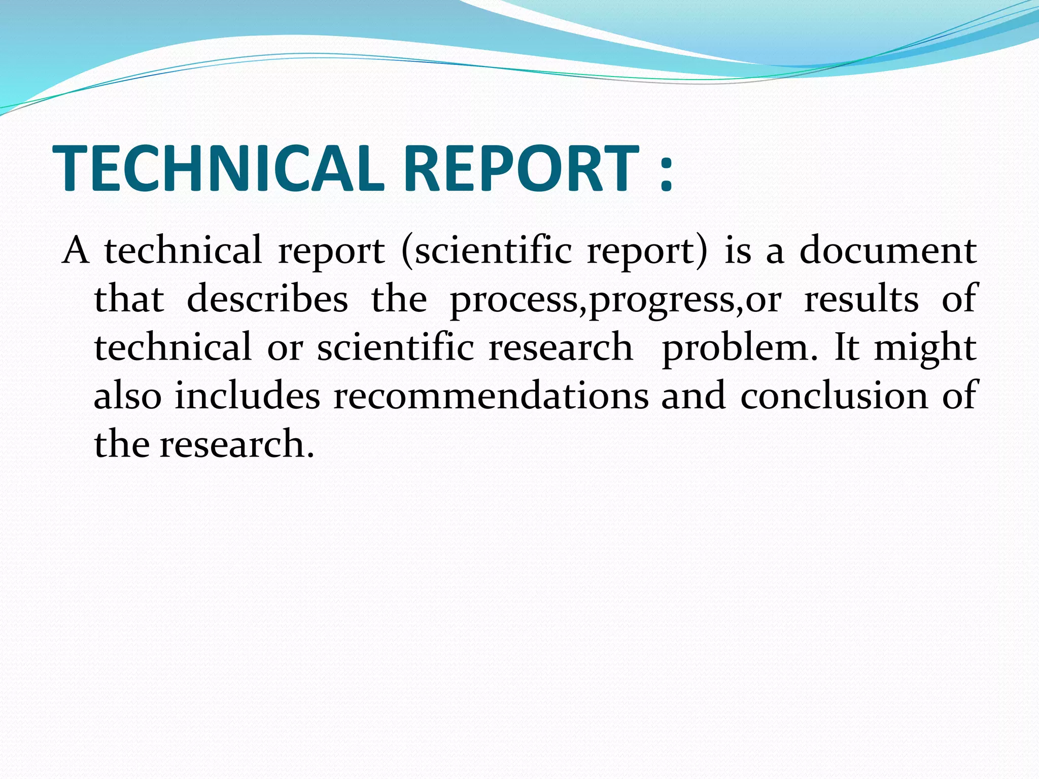 Technical report | PPTX