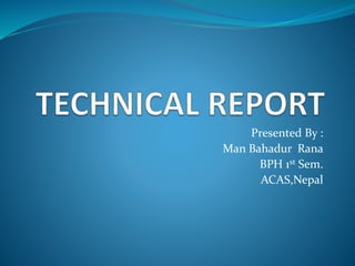 Technical report | PPTX