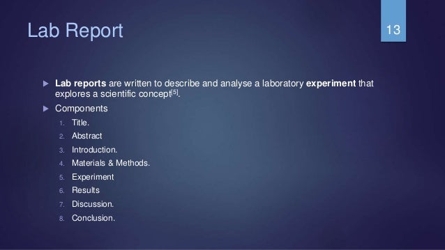 Types of Technical Report and Writing