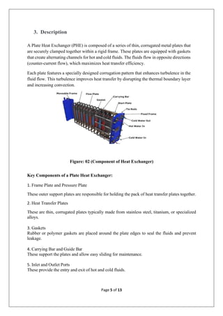 Technical Report on Plate Type Heat Exchanger. | PDF