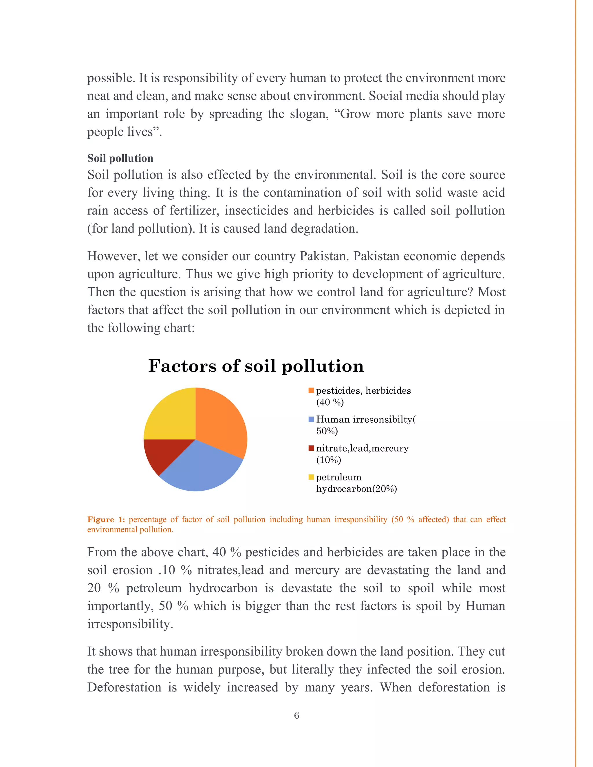 Technical Business writing report on( Environmental pollution) | PDF
