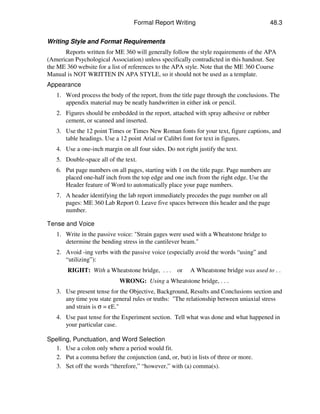 Technical report writing | PDF