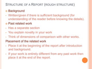 Technical report writing | PPTX