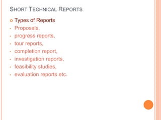 Technical report writing | PPTX