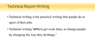 Technical report writing | PPTX