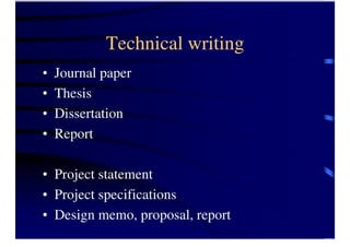 Technical Report Writing | PPT