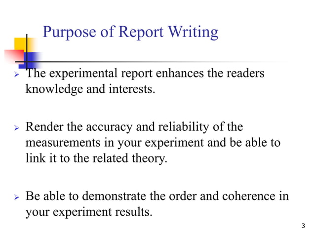 Technical Report Writing Guidance & Purpose | PPT
