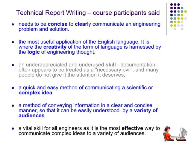 Technical Report Writing - Chocolate Cake K Christian