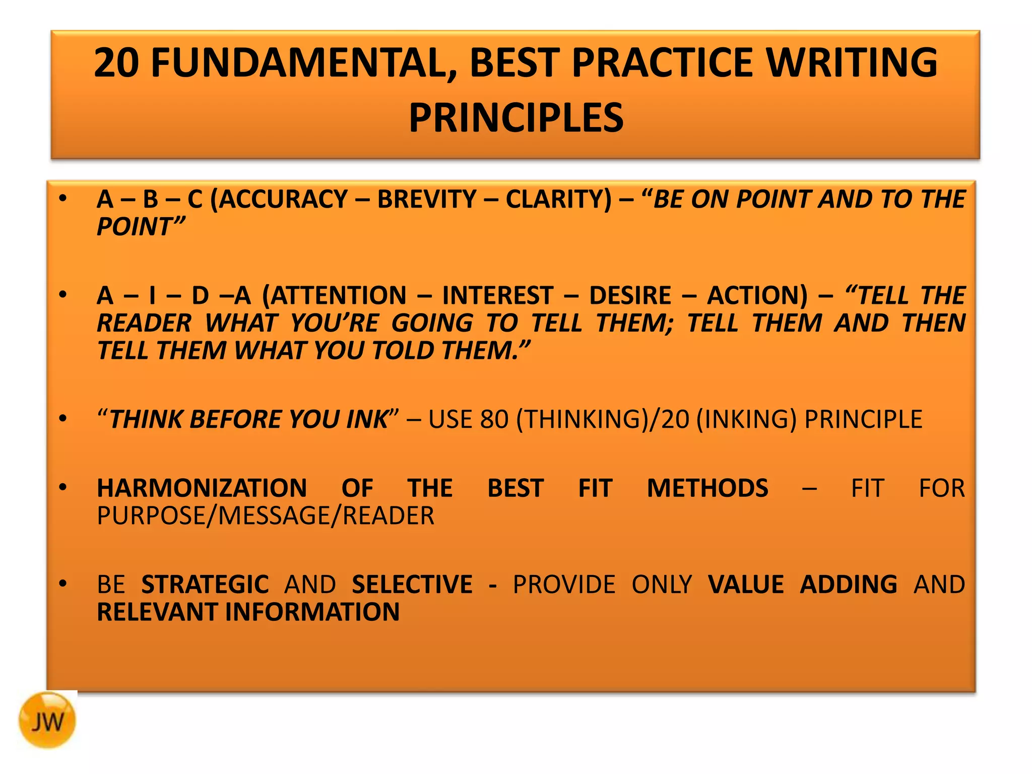 Technical report writing – best practice writing principles | PPTX